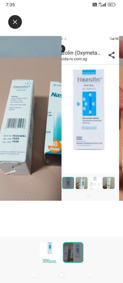 Nasal spray. Nas Sonex (140 sprays). Oct 2026 expiry. Organon. Nazolin ...