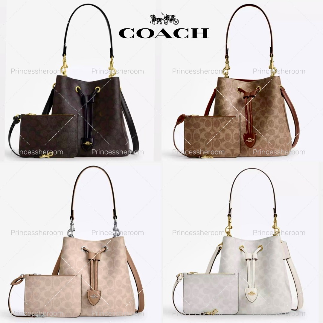 New Coach Original CBH07 Rowan Bucket Bag in Signature Canvas Women ...