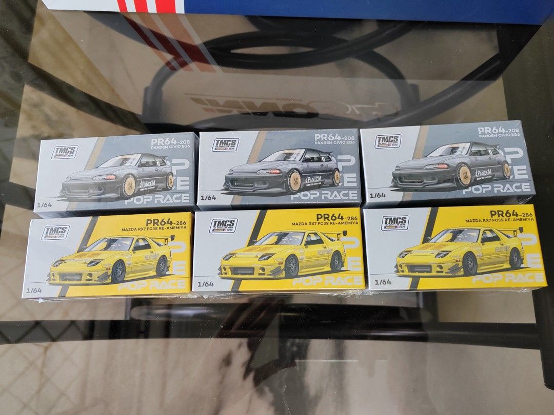 NEW Pop Race Mazda RX7 FC3S RE Amemiya & Pandem Honda Civic EG6 TMCS ...