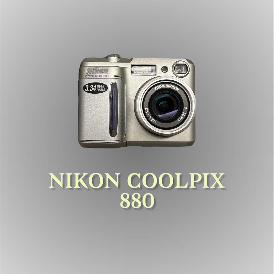 Nikon Coolpix 880 Vintage Digital Camera, Photography, Cameras on Carousell