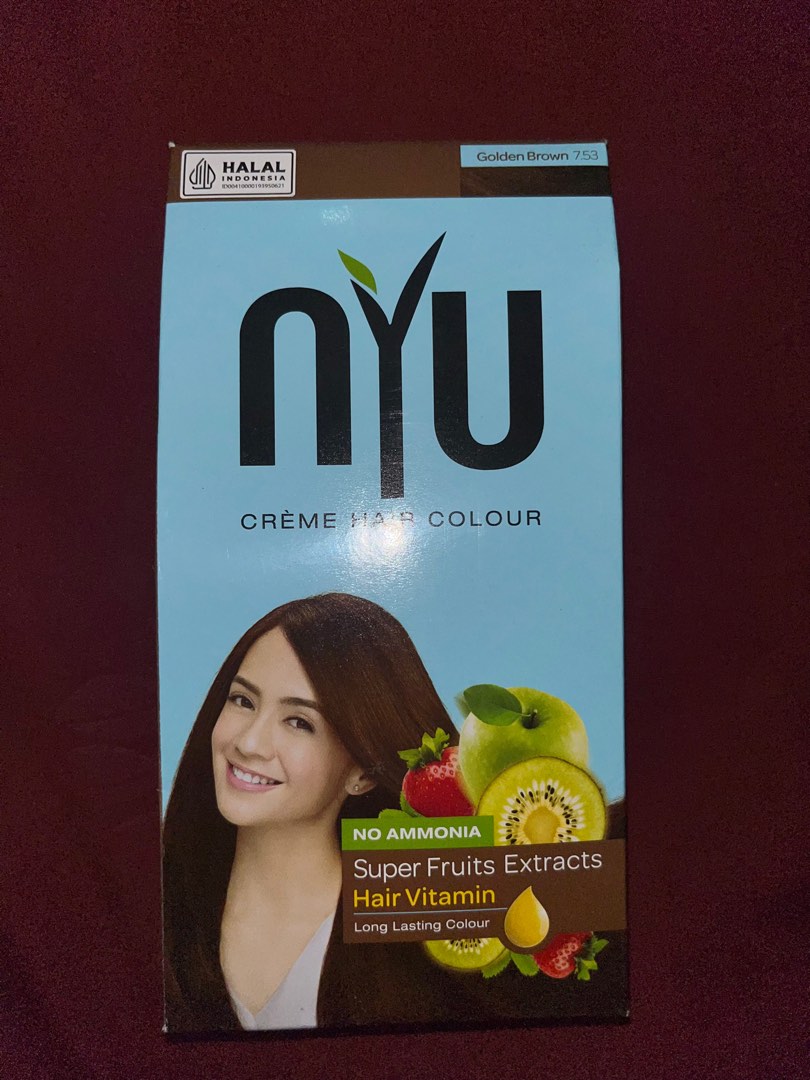 NYU CREME HAIR COLOUR Pewarna Rambut/ Cat Rambut Natural (TANPA AMONIA ...