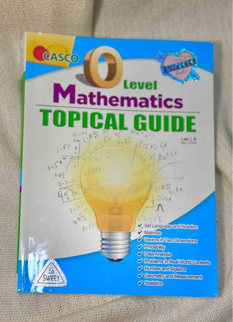 O level Mathematics Tropical guide (CASCO) on Carousell