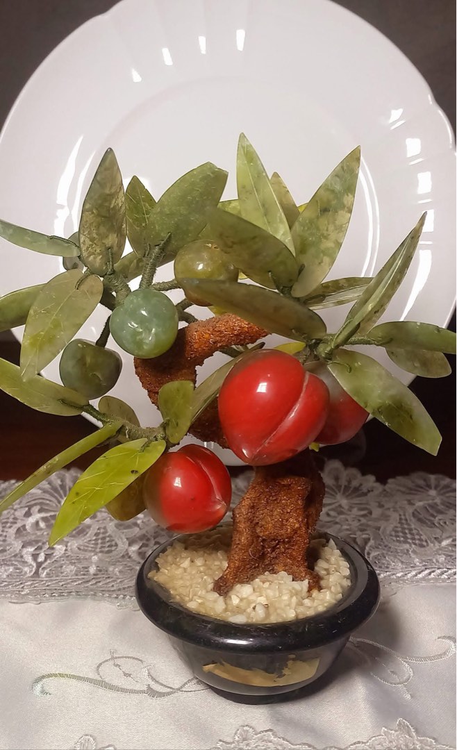 PEACH BONSAI TREE (Curved), Furniture & Home Living, Gardening, Plants ...