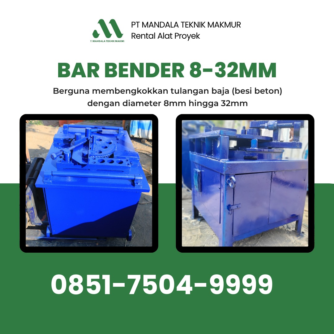 Permudah menekuk besi dengan menggunakan layanan Sewa Bar Bender Kep ...