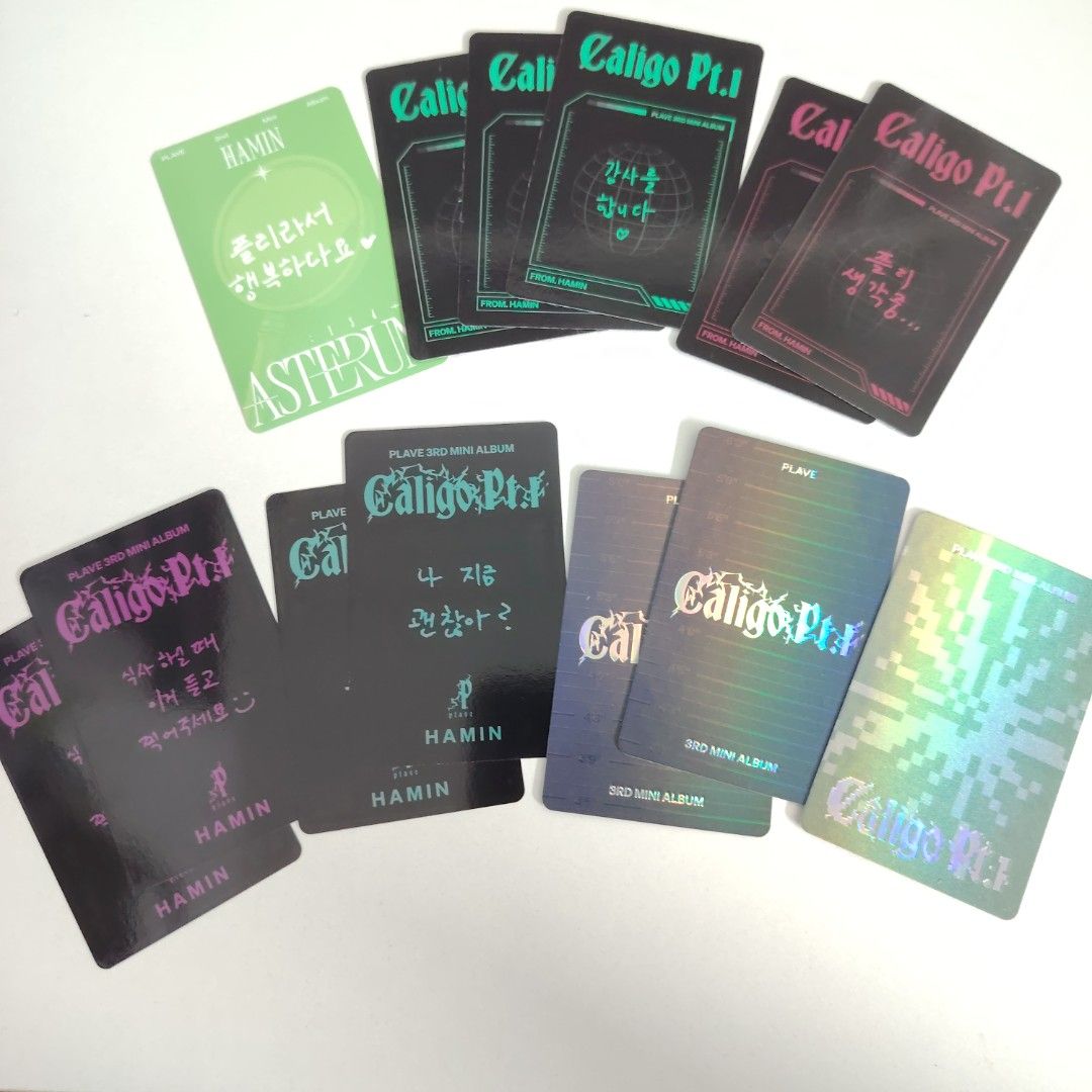 Plave official merch Hamin album photocard animate cafe sticker bromide ...