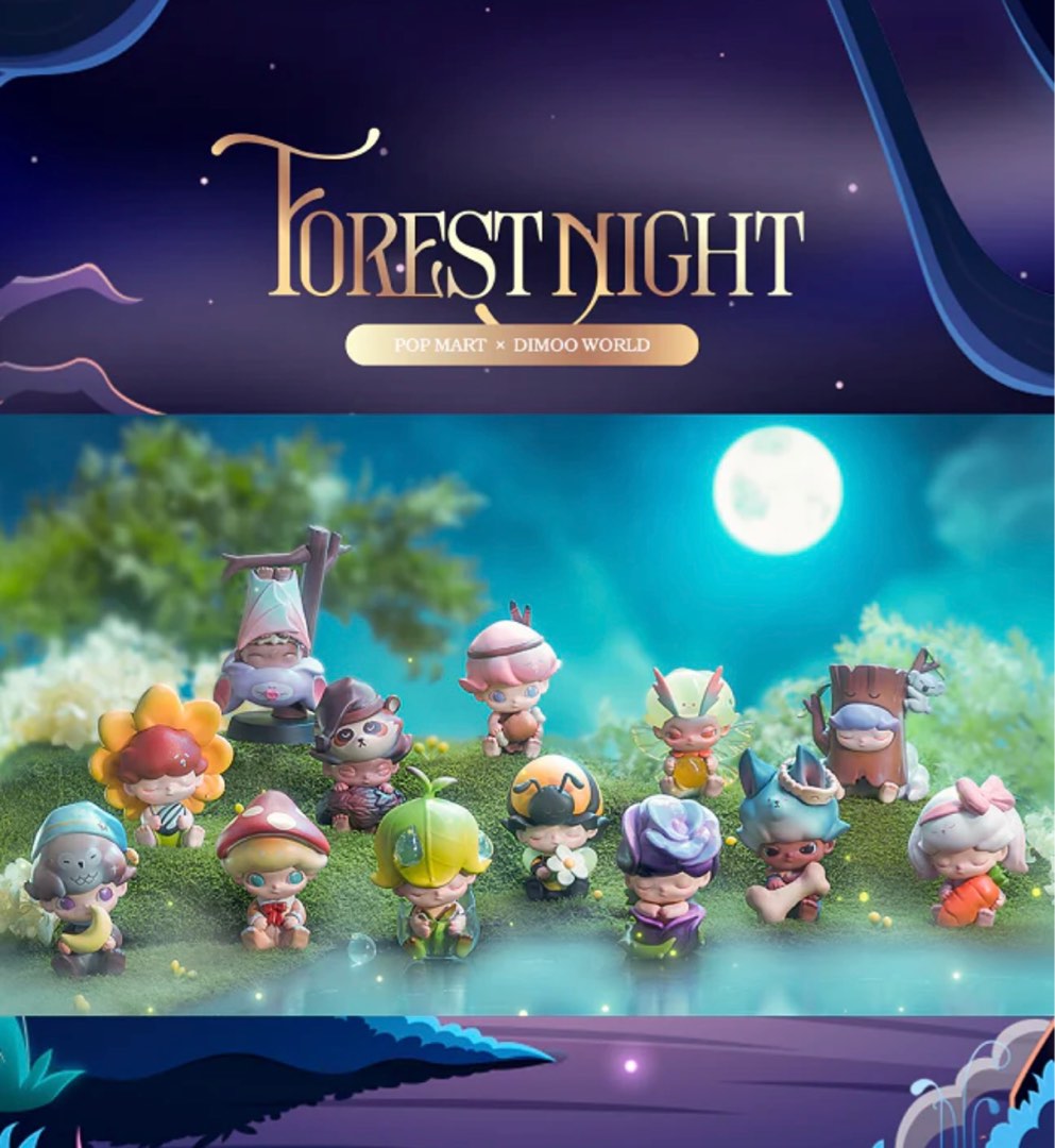 POP MART Dimoo World Forest Night (Raccoon), Hobbies & Toys, Toys ...