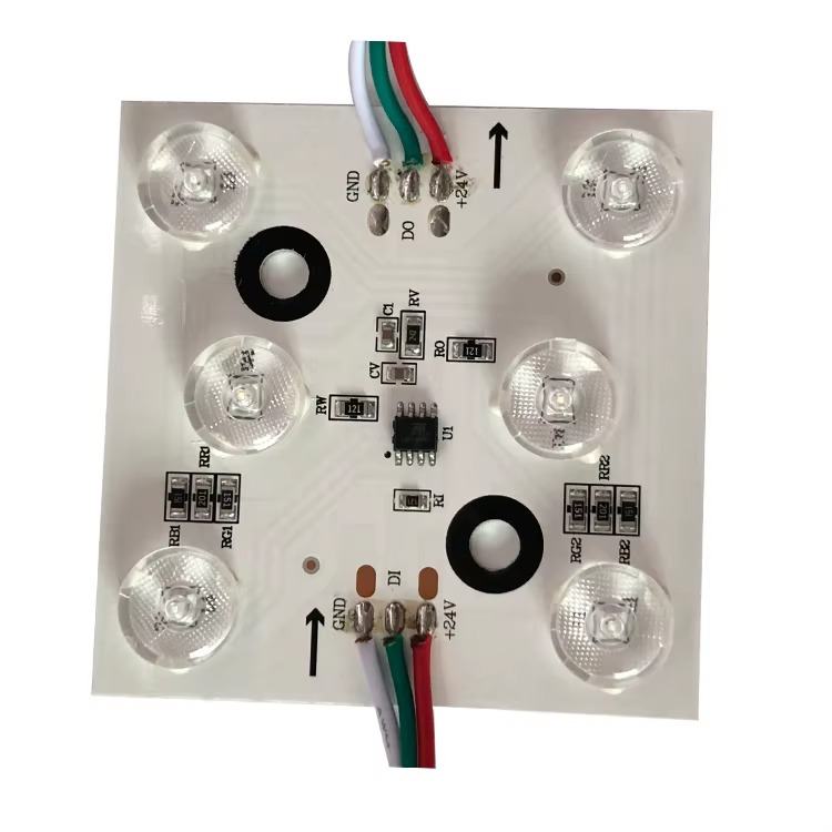 RGBW 8 Led Modules 24V TM1814 IC Module square for Advertising Ceiling ...