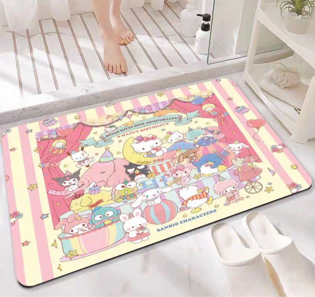 Sanrio Characters floor mat, Furniture & Home Living, Home Decor ...
