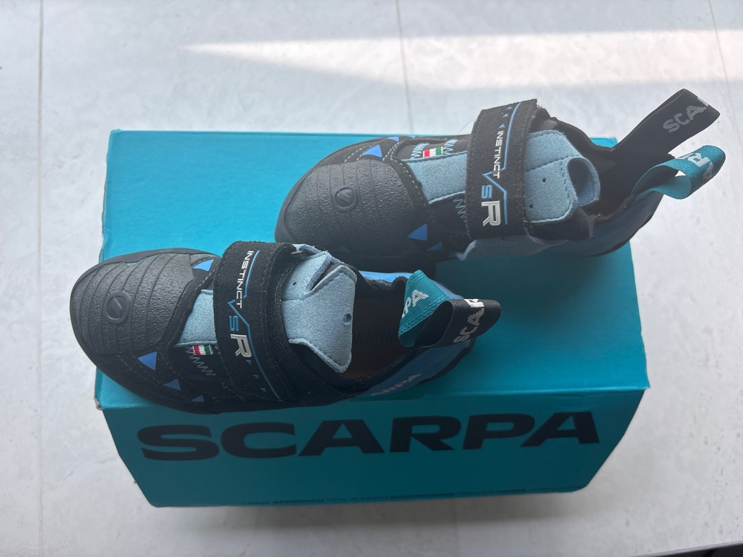 Scarpa Instinct VSR Black-Azure Climbing Shoes, Sports Equipment, Other ...