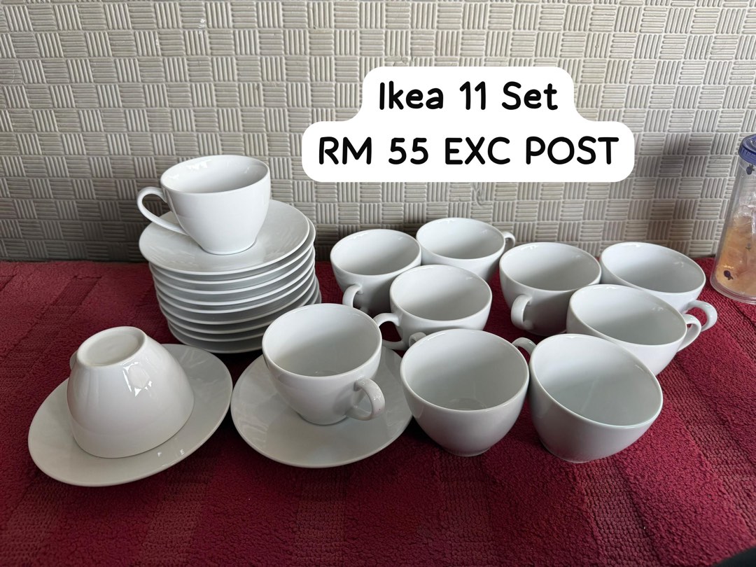 set cawan ikea, Furniture & Home Living, Kitchenware & Tableware ...