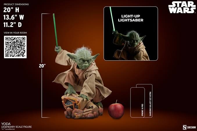 Sideshow Yoda Legendary Scale Figure not Prime 1 studio, Xm studio ...