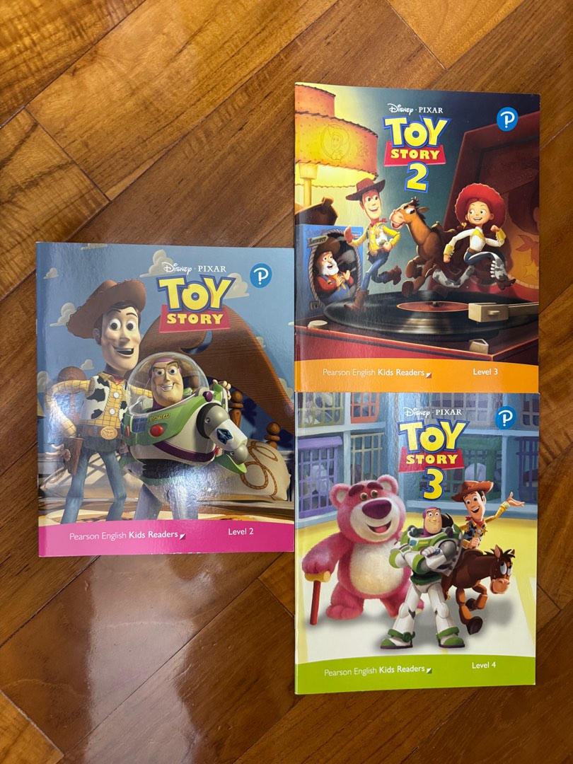 Toy Story 1-3 Pixar Disney Pearson English Kids Readers, 興趣及遊戲, 書本 & 文具 ...