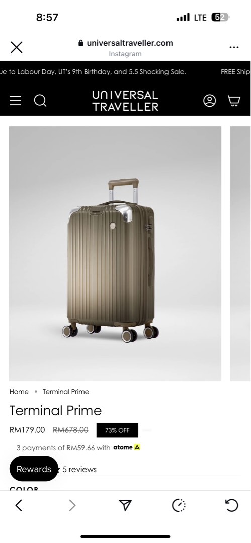 Universal Traveller terminal trunk, Hobbies & Toys, Travel, Luggages on ...