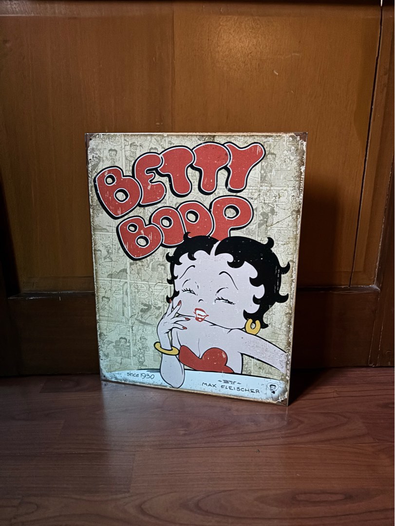 Vintage Collectible Betty Boop Metal Sign, Hobbies & Toys, Memorabilia ...