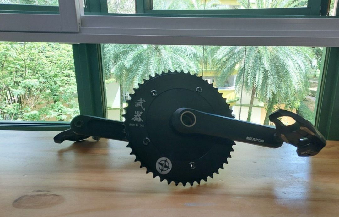 [PROMO] WTS Weapon D24 Disc track bike crankset Bcd 144 with weapon ...