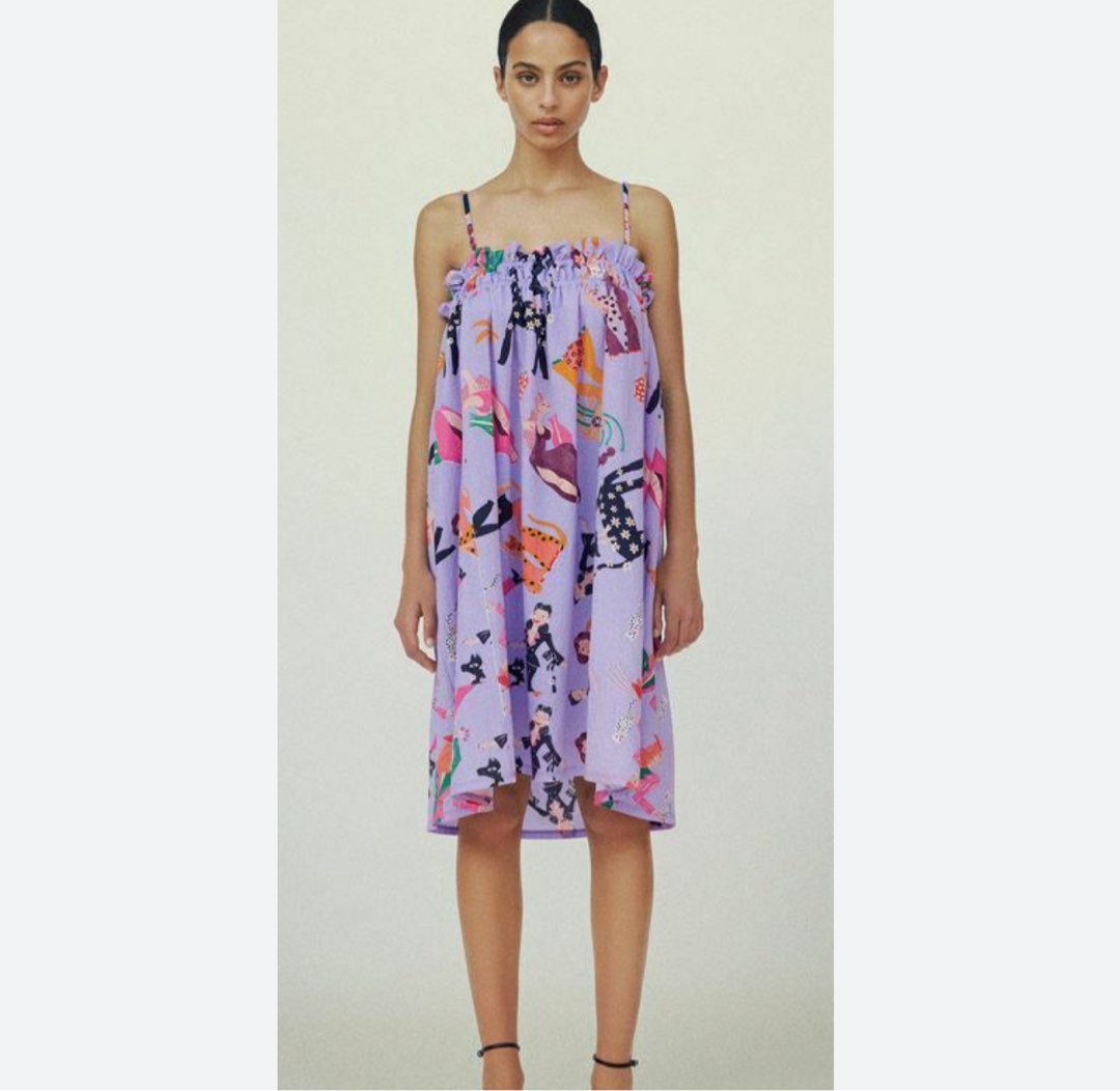 Zara x Miranda Makaroff Midi Dress (Limited Edition), Women's Fashion ...