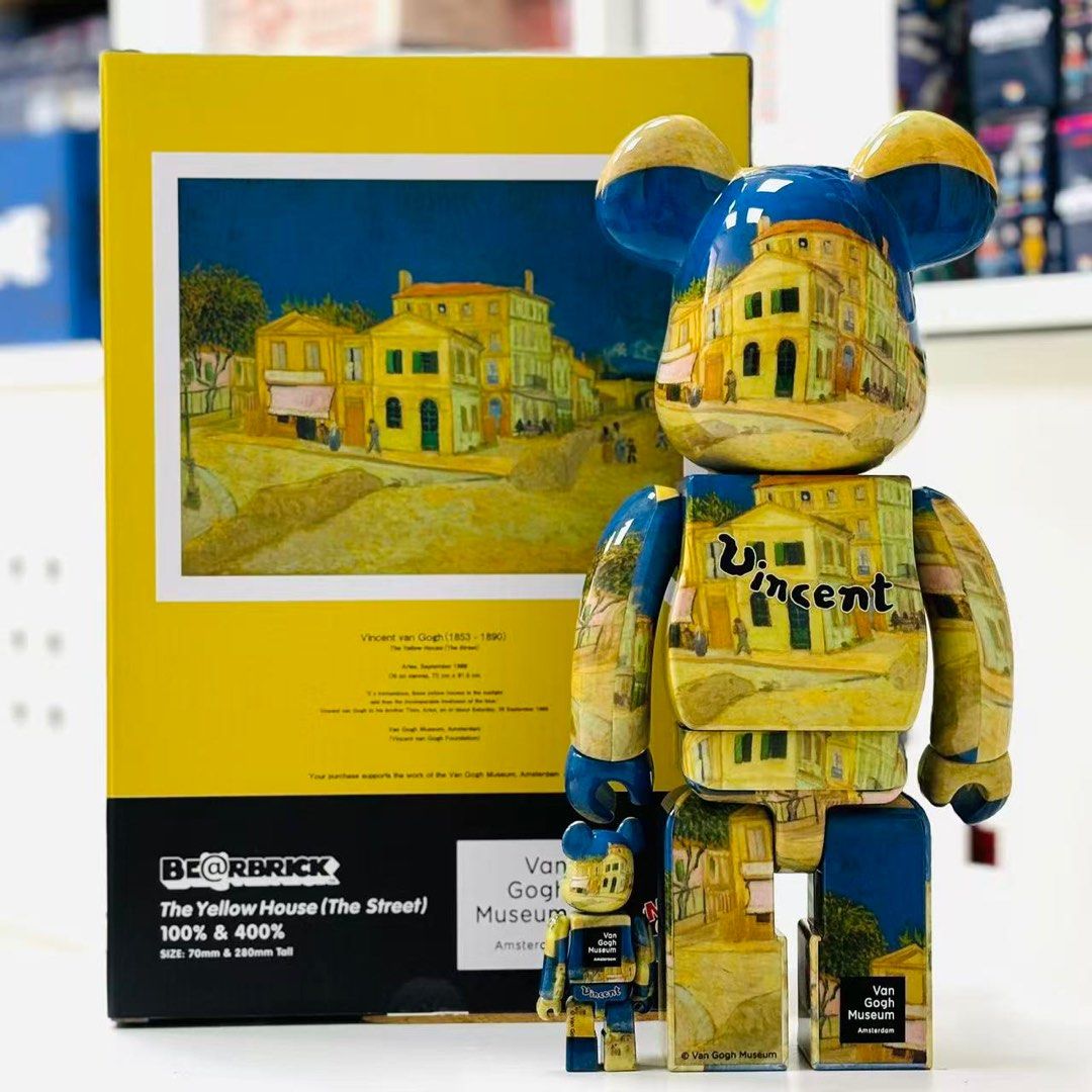 全新現貨 Medicom toys Bearbrick × Van Gogh Museum The Yellow House (The Street) 100% & 400% 梵高 全新現貨 ...