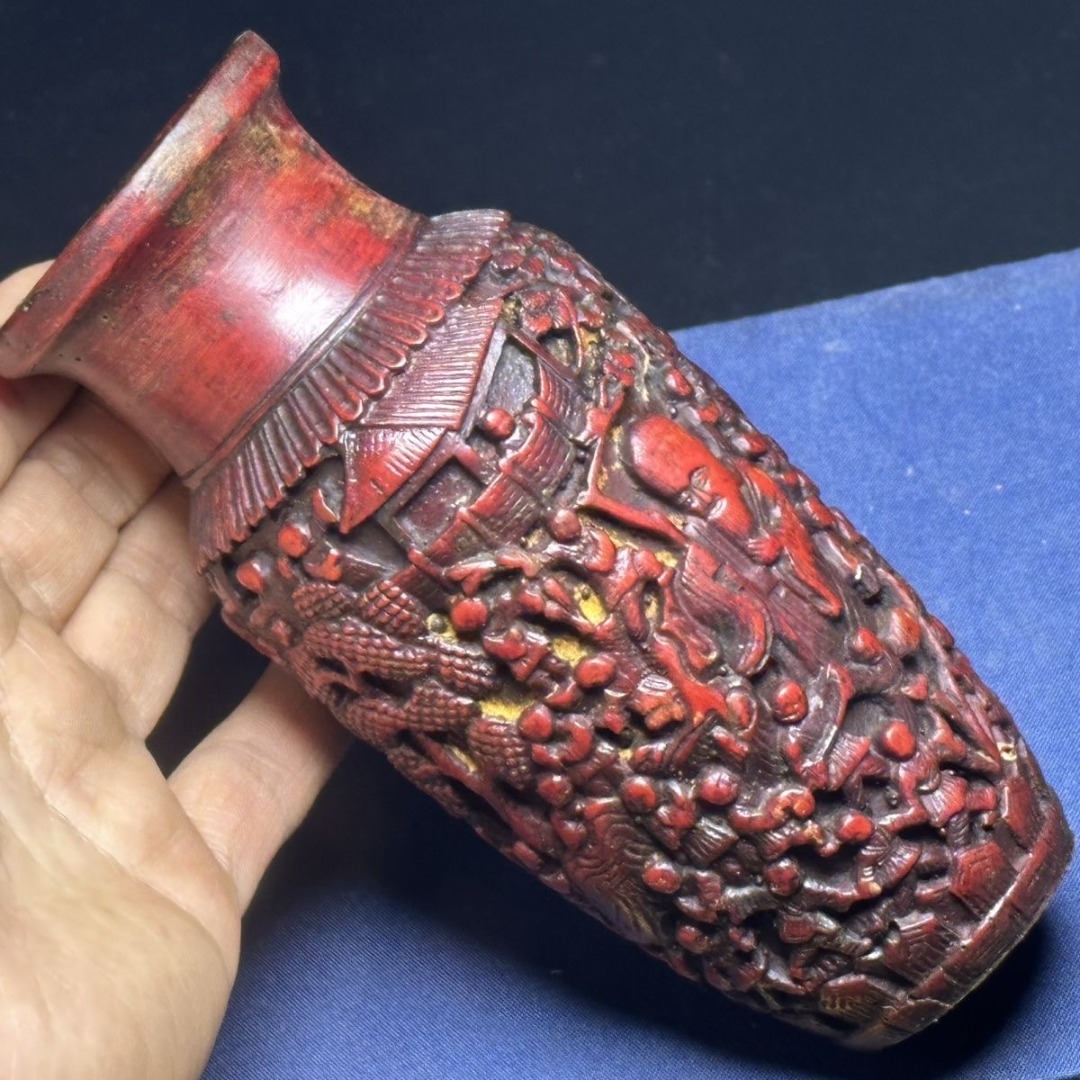 A collection of ancient resin flower vases from the Han Dynasty of ...
