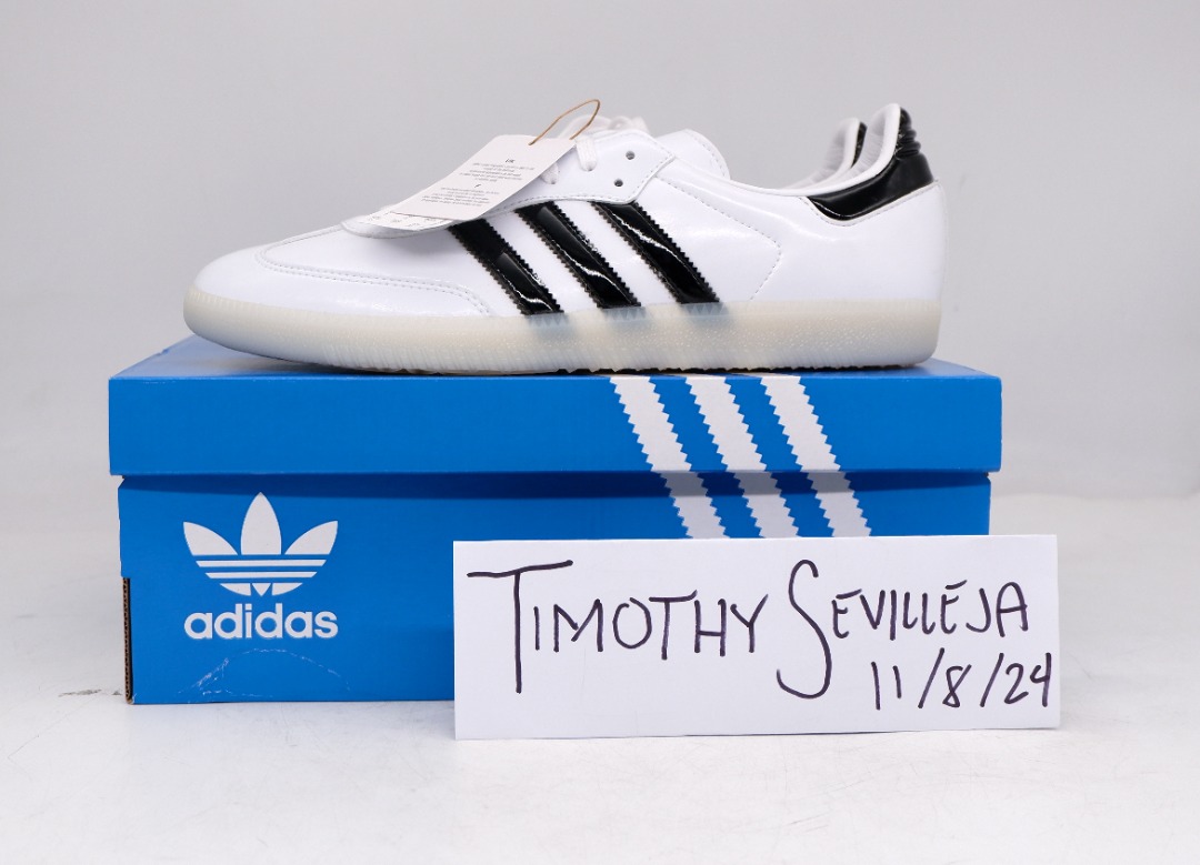 Adidas Samba x Jason Dill Patent Leather 10.5 US M, Men's Fashion ...