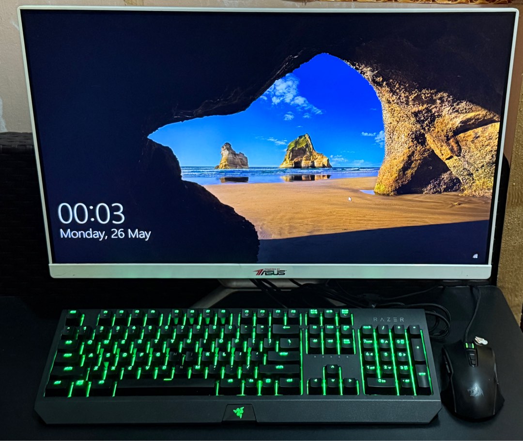 Asus Computer, keyboard, mouse, Computers & Tech, Desktops on Carousell