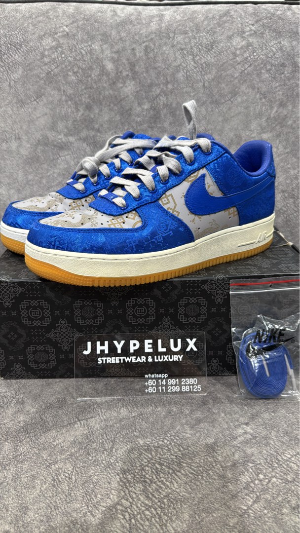 Authentic Nike AF1 Clot Edison Blue UK9, Men's Fashion, Footwear ...