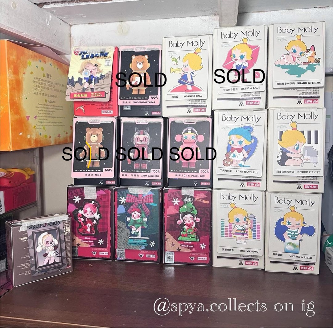 Baby Molly x Skull Panda Popmart Figures, Hobbies & Toys, Toys & Games ...
