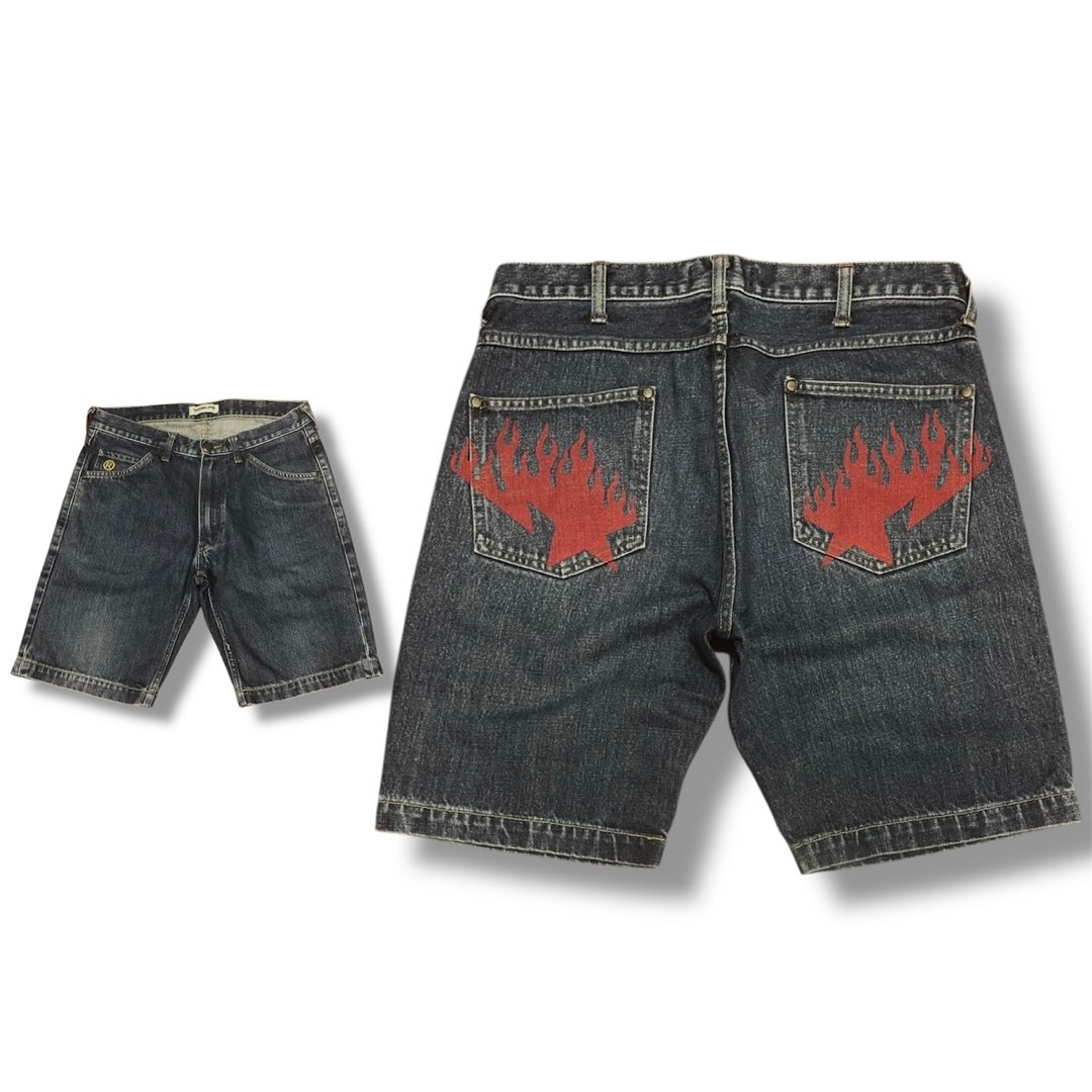 BAPE sta denim shorts/jorts, Men's Fashion, Bottoms, Shorts on Carousell