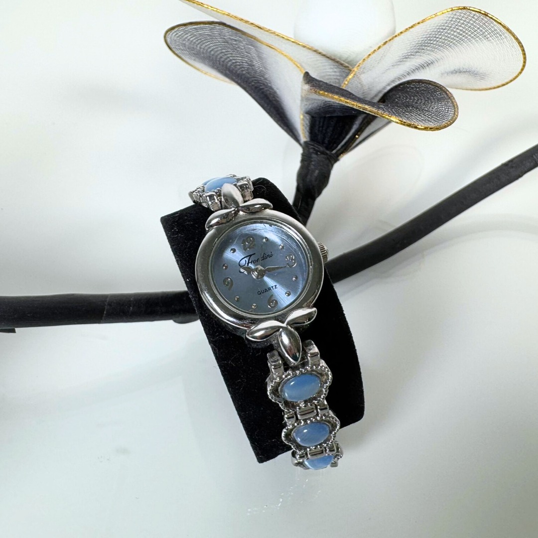 Beautiful Vintage Ladies Watch - Fondini Swiss Quartz with Blue ...