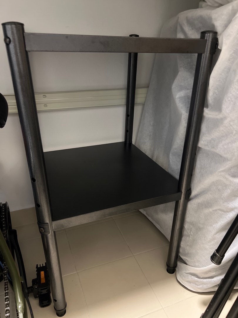 Black Storage Rack, Furniture & Home Living, Furniture, Shelves ...