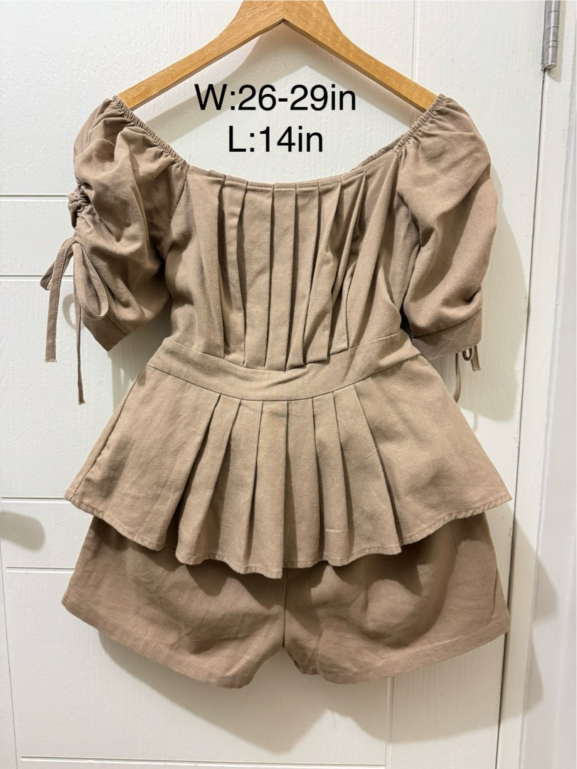 Brown short coords, Women's Fashion, Dresses & Sets, Sets or ...
