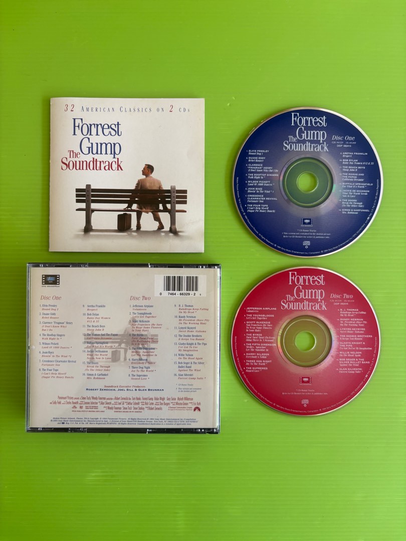CD Forrest Gump The Soundtrack 32 American Classic Album On 2 CDs, Hobbies & Toys, Music & Media ...