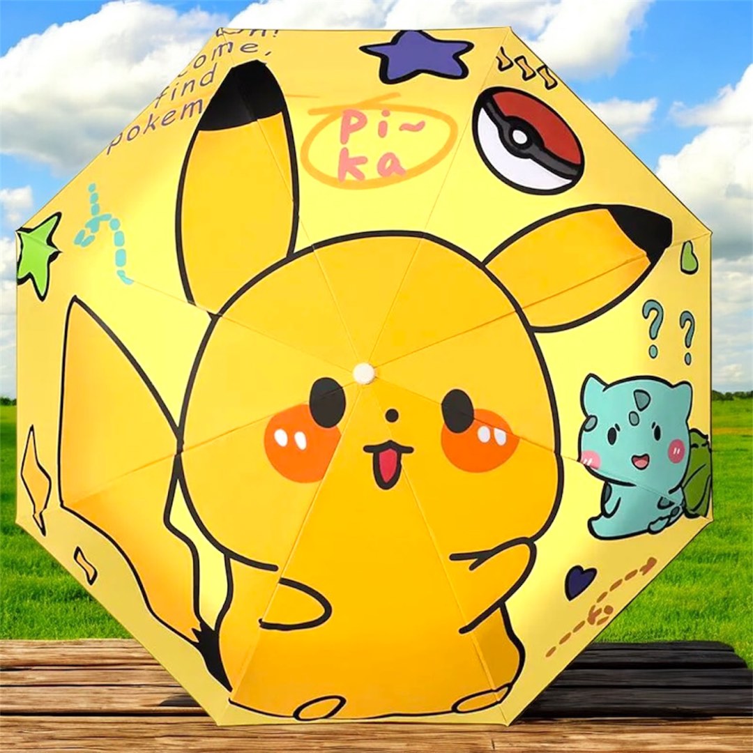 Children Umbrella - Pikachu - Rain/Shine Automatic Closing Umbrella ...
