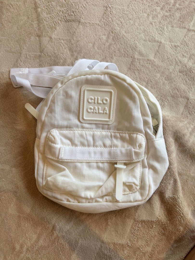 Cilo Cala White Mini Backpack, Women's Fashion, Bags & Wallets, Backpacks on Carousell