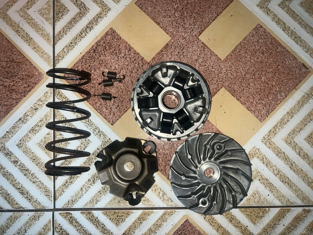 CLICK 125 Stock Pipe & Pulley Set with Springs, Motorbikes, Motorbike ...