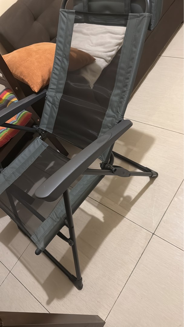 Decathlon outdoor reclining folding lounge chair, Furniture & Home ...