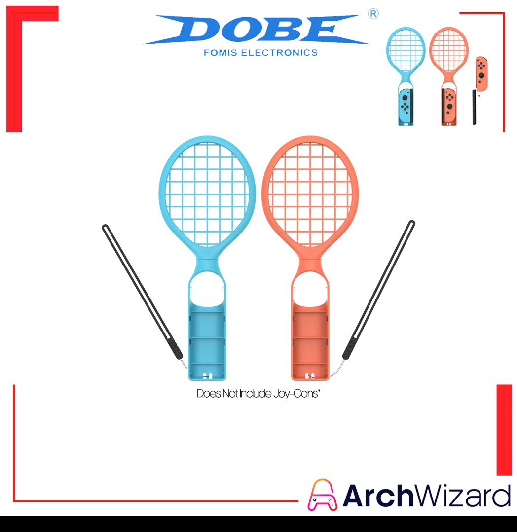 Dobe Nintendo Switch 2 Tennis Racket Controller Accessory For Joy-Cons ...