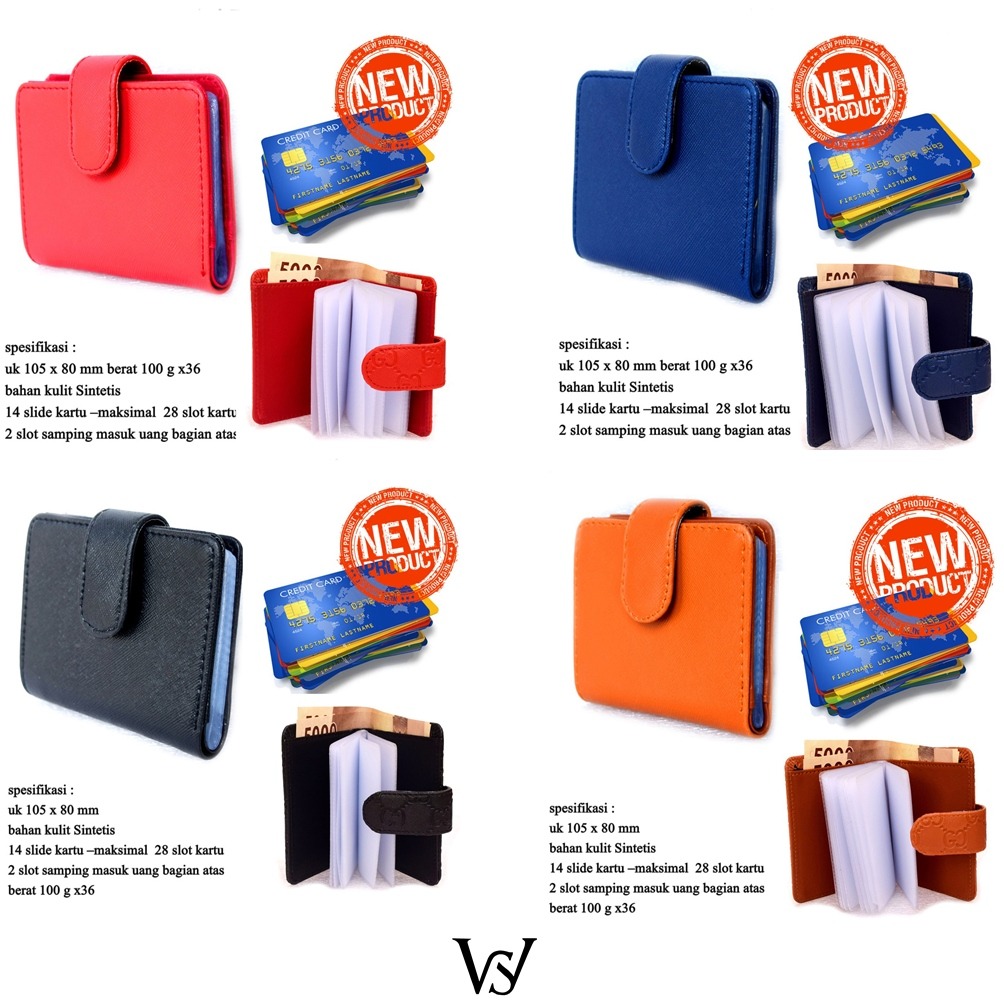 Dompet Flip Card Mini Pure Slim Pocket, Fesyen Wanita, Tas & Dompet di ...