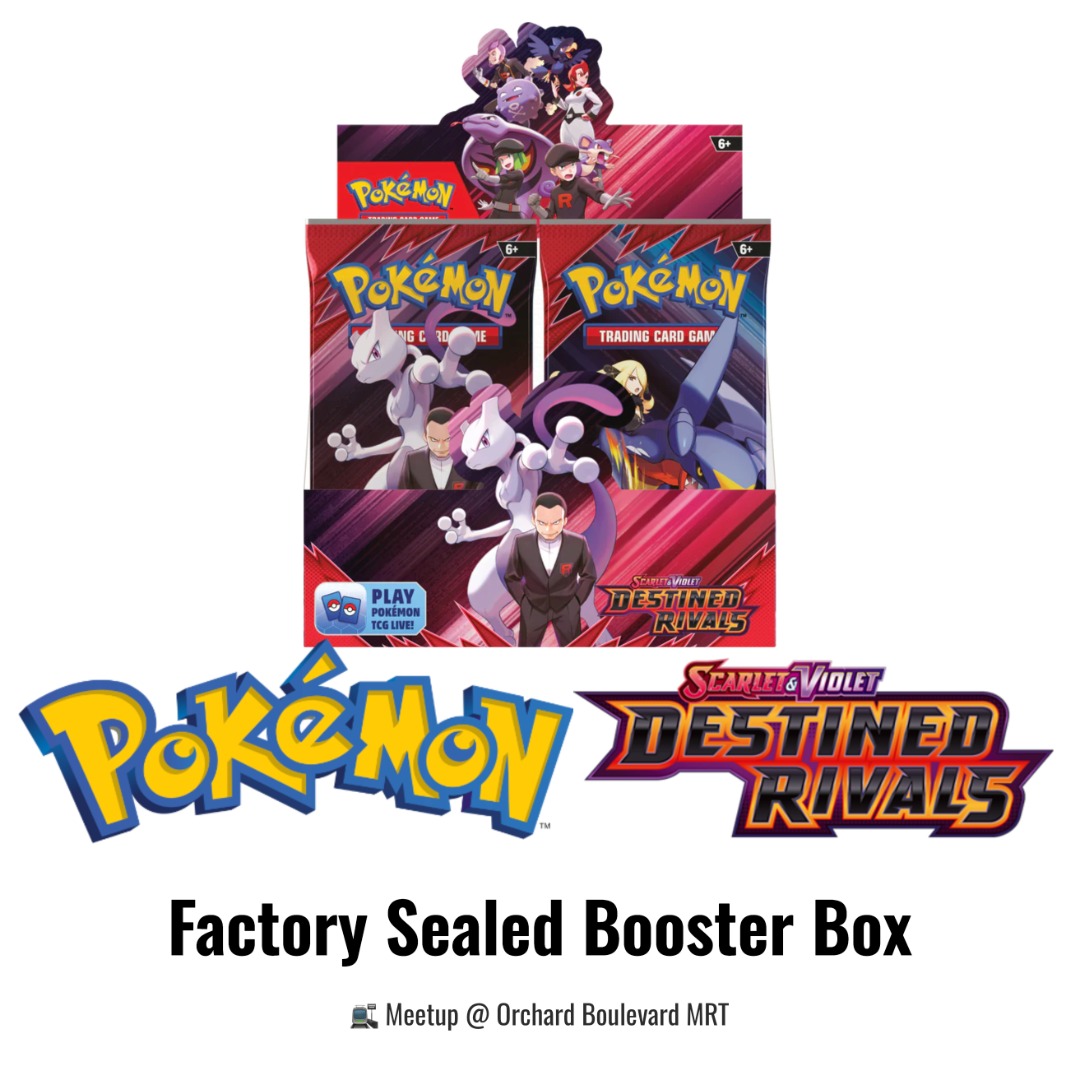 [Reserved] Factory Sealed Destined Rivals Booster Box Pokemon TCG ...