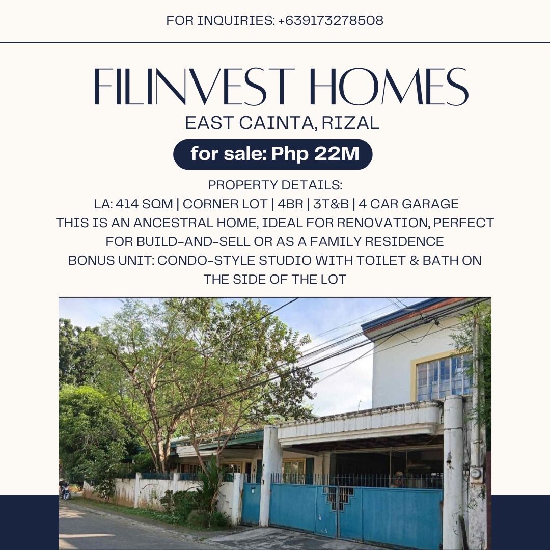 filinvest homes, east cainta, rizal ancestral home, ideal for ...