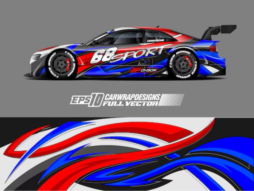 Full Car Decal Wrap, Logos, Racing Livery, Vehicle Wrap & Vinyl Sticker ...
