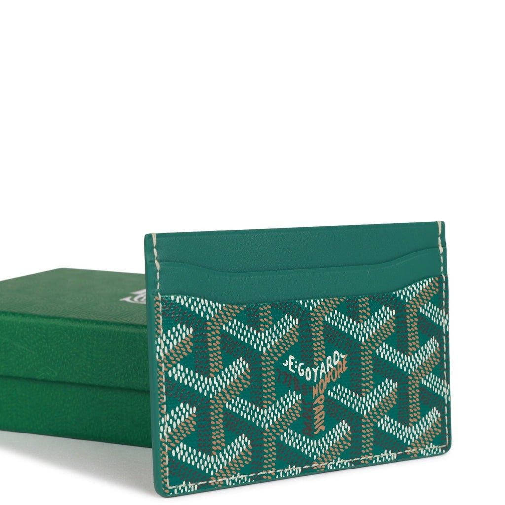GOYARD CARD HOLDER GREEN, Luxury, Bags & Wallets on Carousell