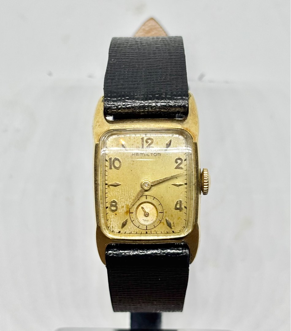 Hamilton Vintage 1950s Art Deco gold filled watch, Luxury, Watches on ...