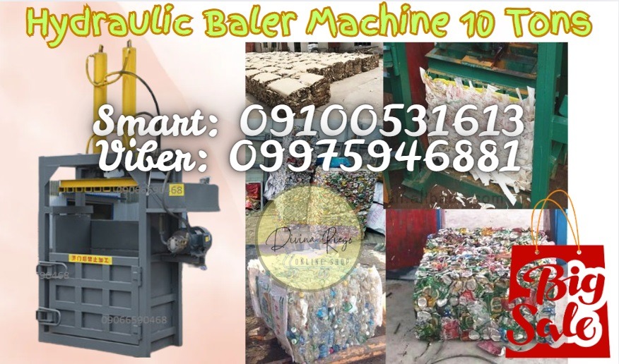 HYDRAULIC GARBAGE PRESS BALER MACHINE 10 TONS, Commercial & Industrial ...
