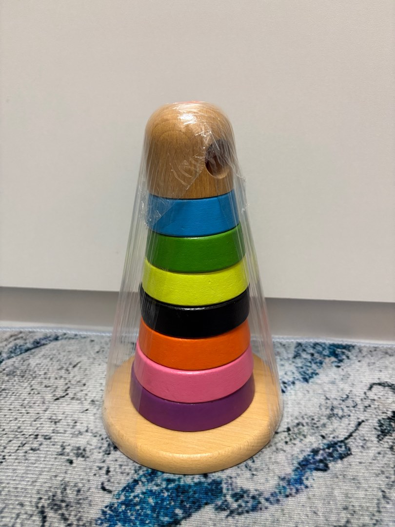 Ikea stacking rings wooden, Hobbies & Toys, Toys & Games on Carousell