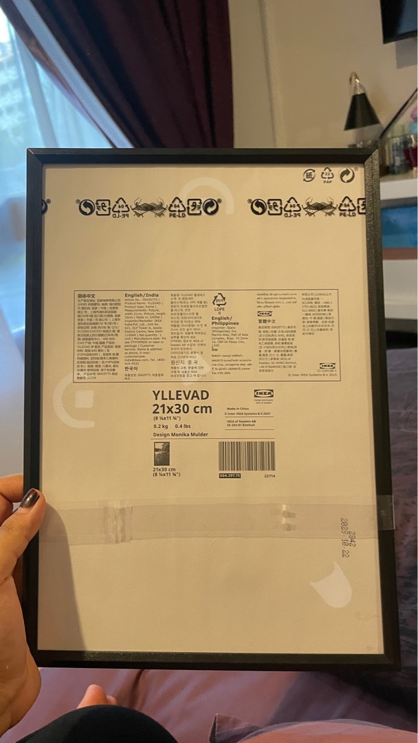 IKEA YLLEVAD FRAME, Furniture & Home Living, Home Decor Accessories ...