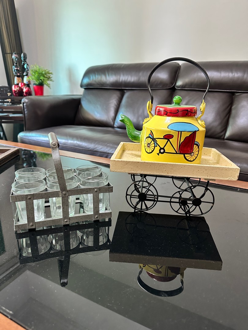Indian rustic themed tea set, Furniture & Home Living, Kitchenware ...