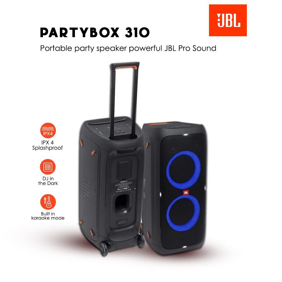 JBL Party Box310 ｜Portable｜Bluetooth｜RGB Led｜Party Box Speaker, Audio ...