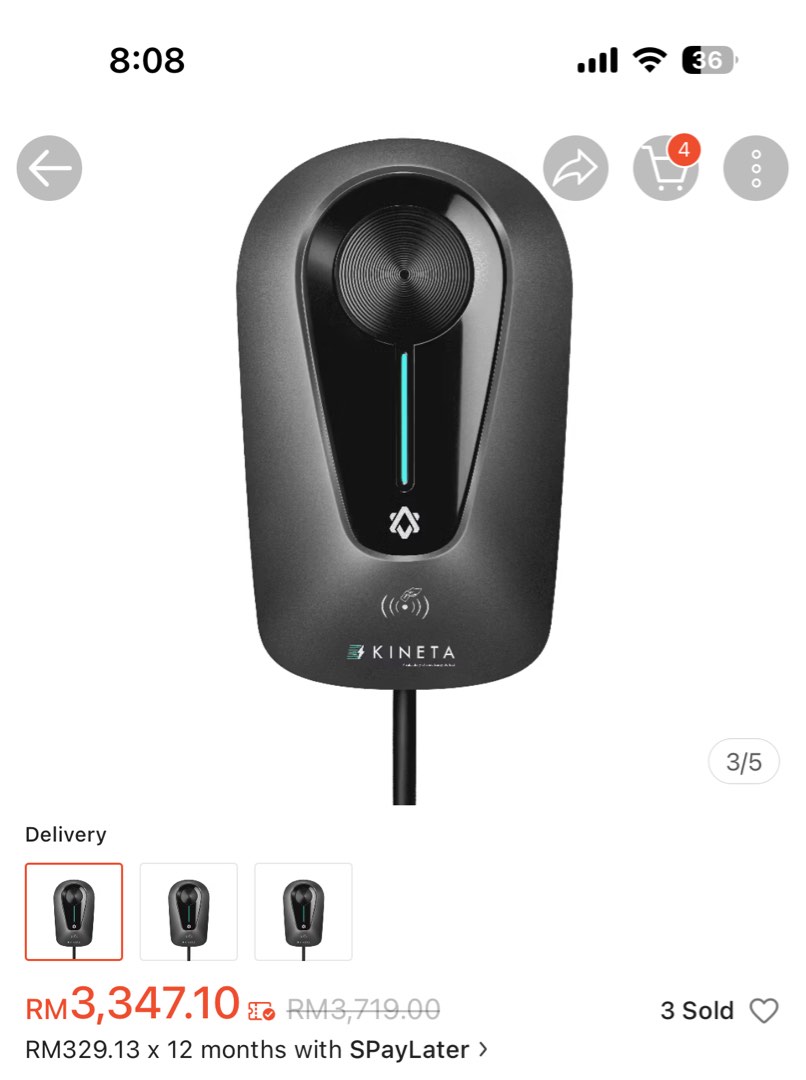 Kineta EV Charger, Computers & Tech, Parts & Accessories, Chargers on ...