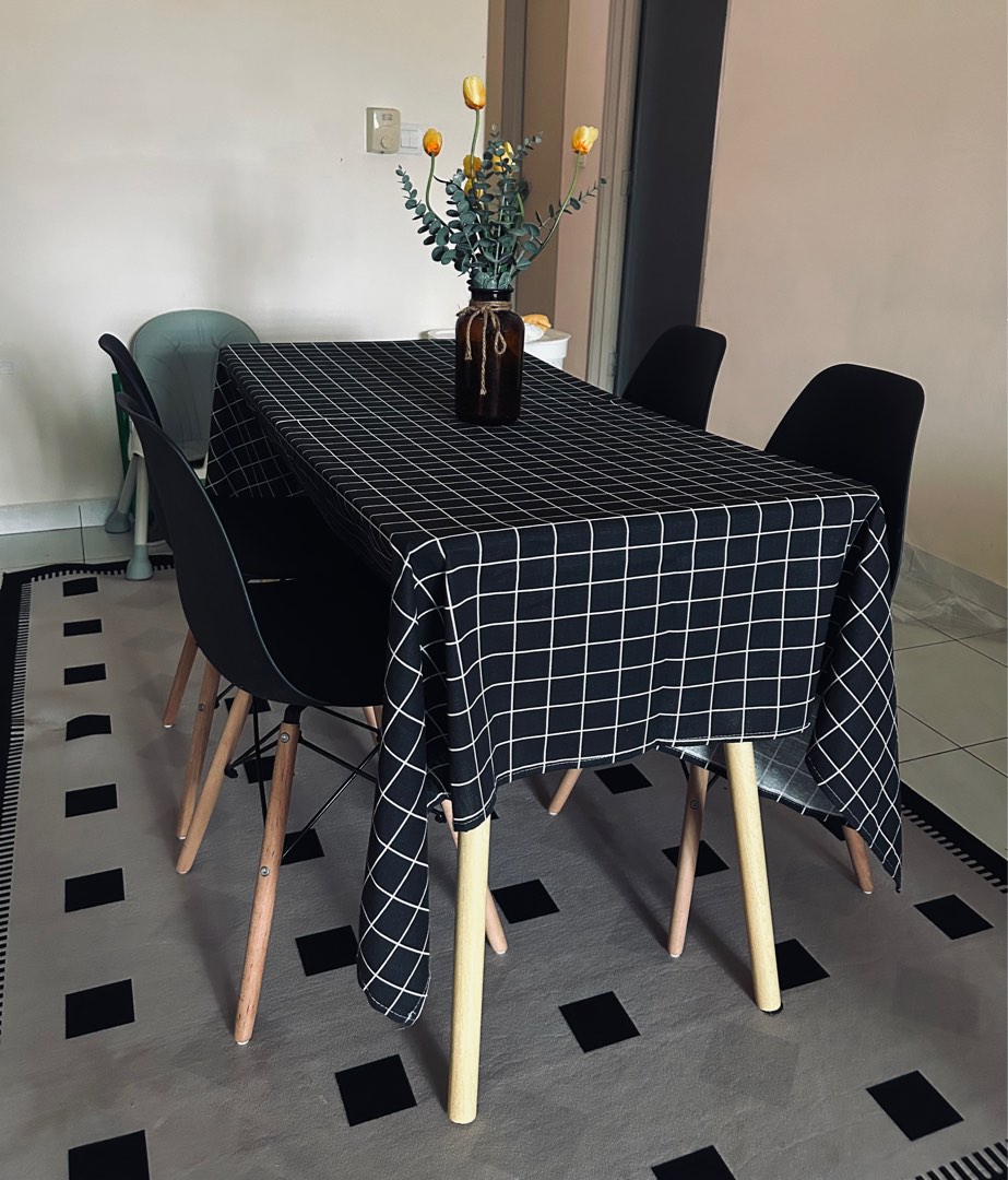 [Kulim] Set Dining Table with 4 Chairs / Meja Makan / Kerusi Makan ...