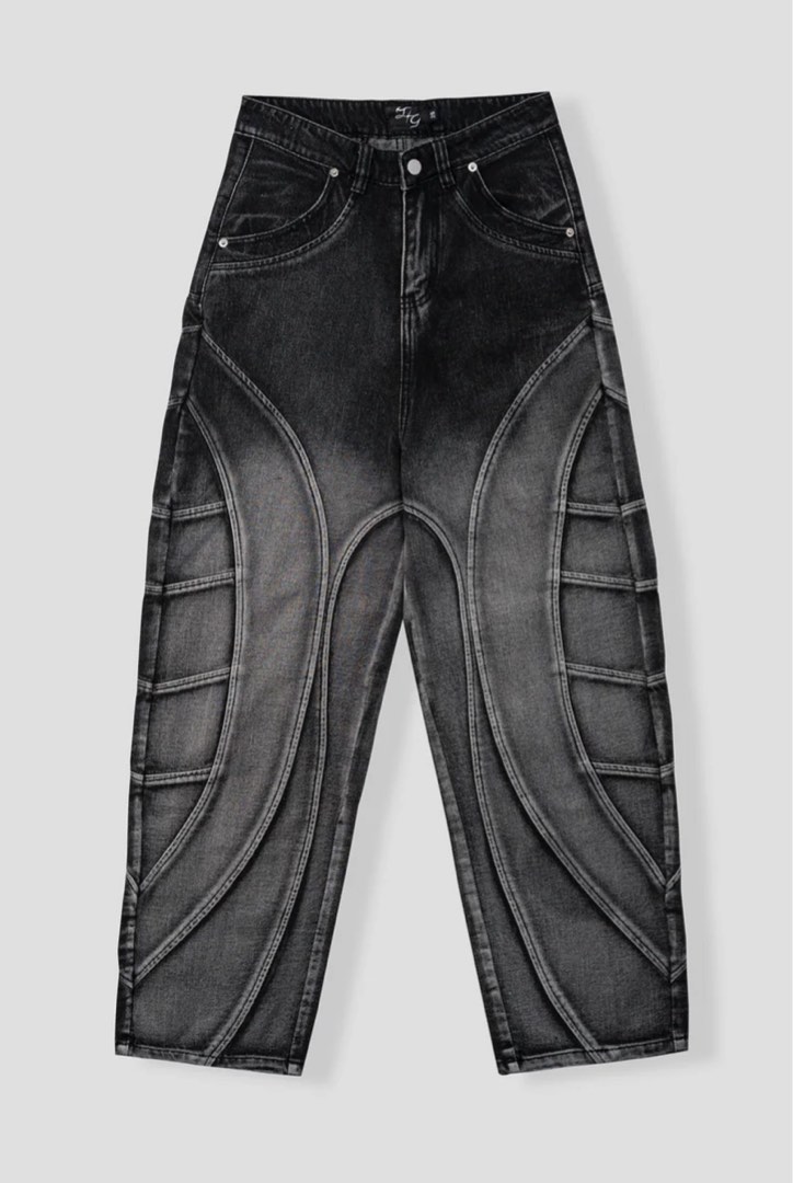 LONCHO FACTORY EXO SKELETON DENIM, Men's Fashion, Bottoms, Jeans on ...